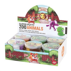 Zoo Animals Super Putty by IS Gift | Presents of Mind